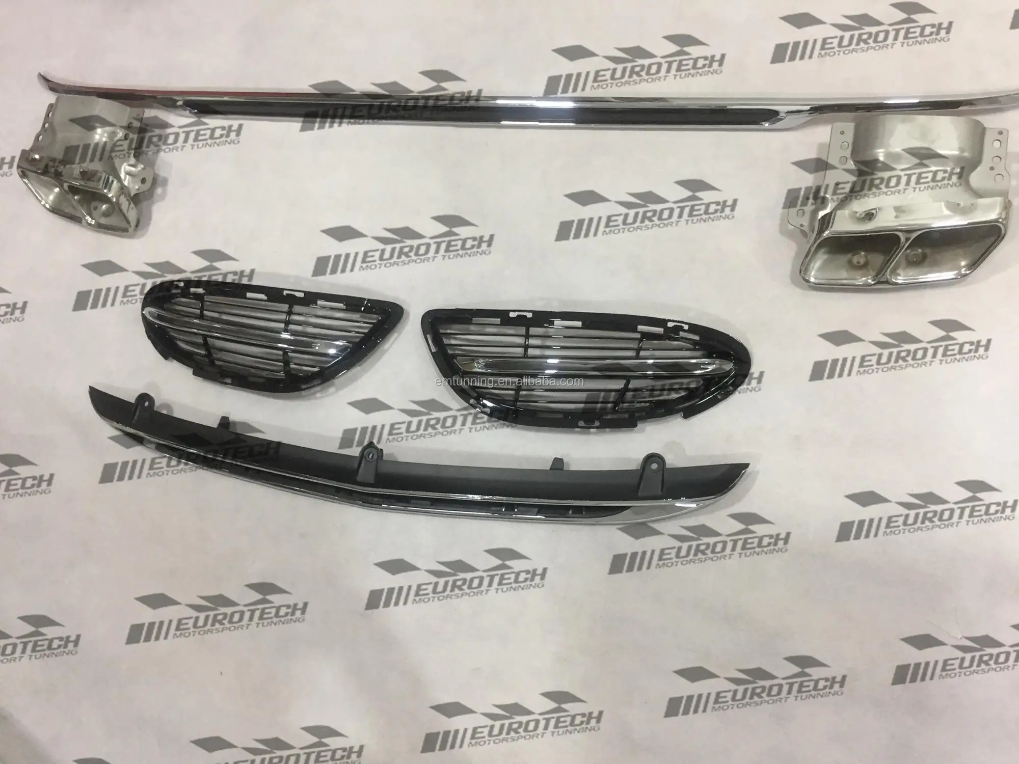 High Quality S-class W222 Maybach Style Body Kit Grille Side Skirts ...