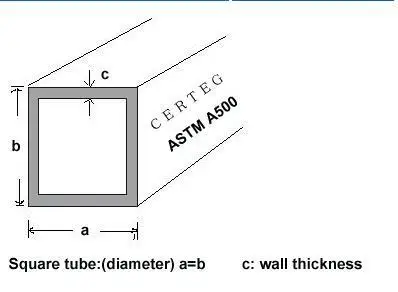 Mild Steel Square Hollow Section Weight Chart For Making Machine