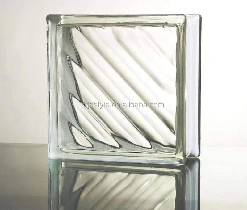 190x190x80mm Building Decorative Craft Clear Transparent Hollow Glass ...