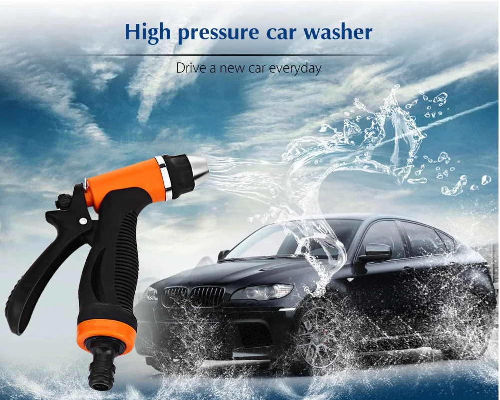 12v 80w Portable Car Washer Device Electric Powerful Max 130 Psi Water ...