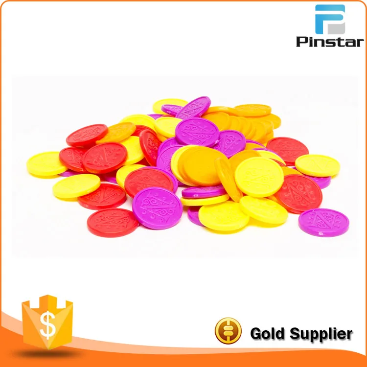 Cheap Wholesale Blank Colorful Custom Plastic Token Coin For Game - Buy ...