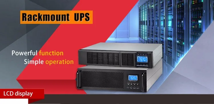19 Inch Rack Mount UPS 10kva with External Battery