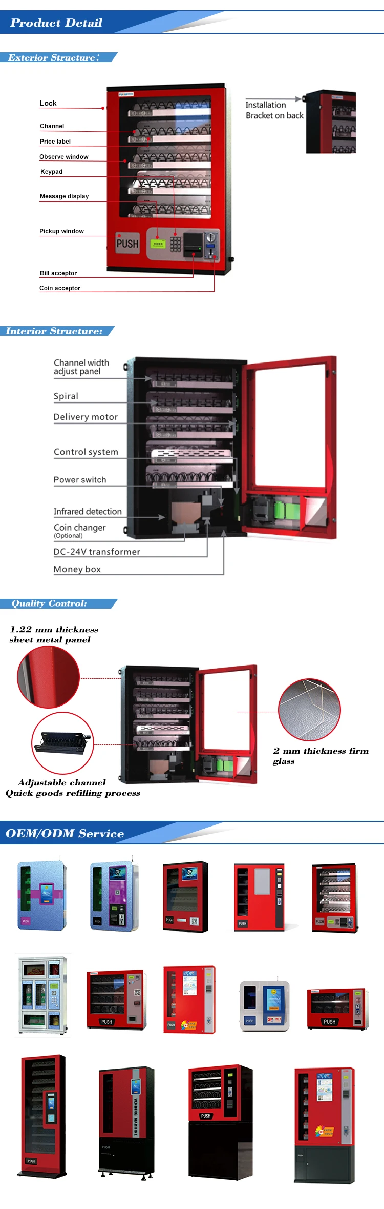 Malaysia Mini Outdoor Small Snack Vending Machine for Drink