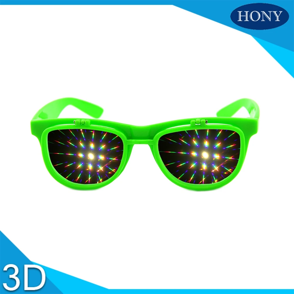 Flip up Ultimate Diffraction Glasses - Prism Effect Rave