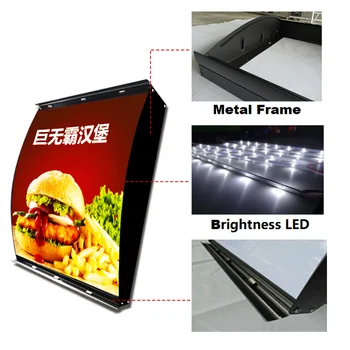 Fast Food Display Acrylic Restaurant Wall Led Menu Board Kfc - Buy Menu ...
