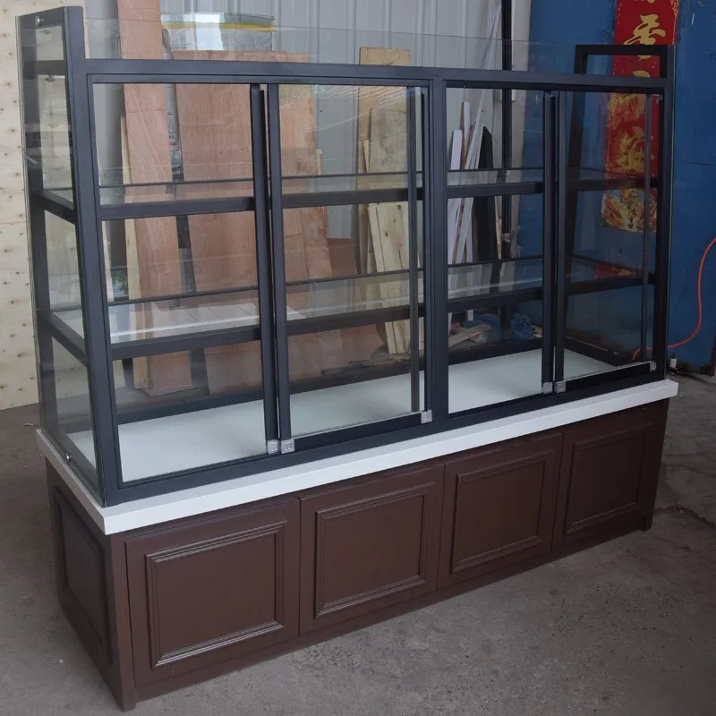 Customized Bakery Showcase Cabinet Modern Bakery Display Cabinet Bread ...