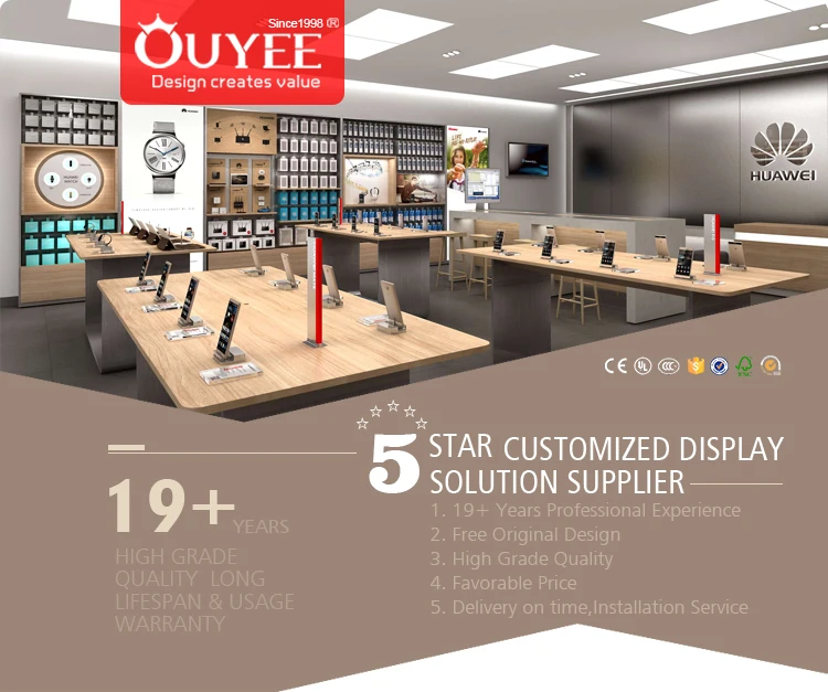 Retail Mobile Phone Accessory Display Counter Electronic Store ...