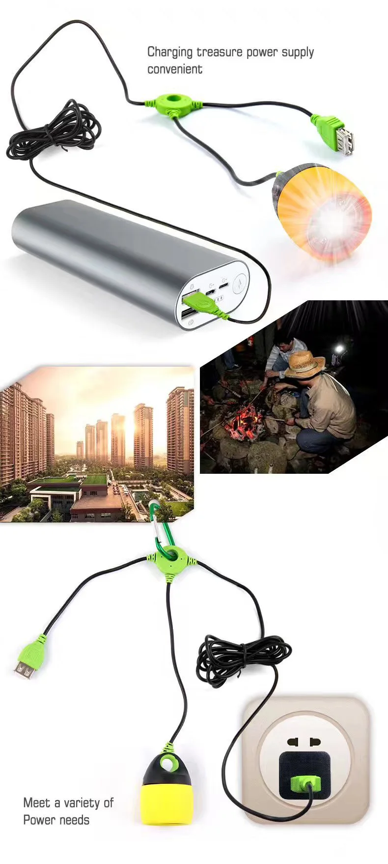 Usb Led Portable Decorative Light 200lm Mini Chainable String Led ...