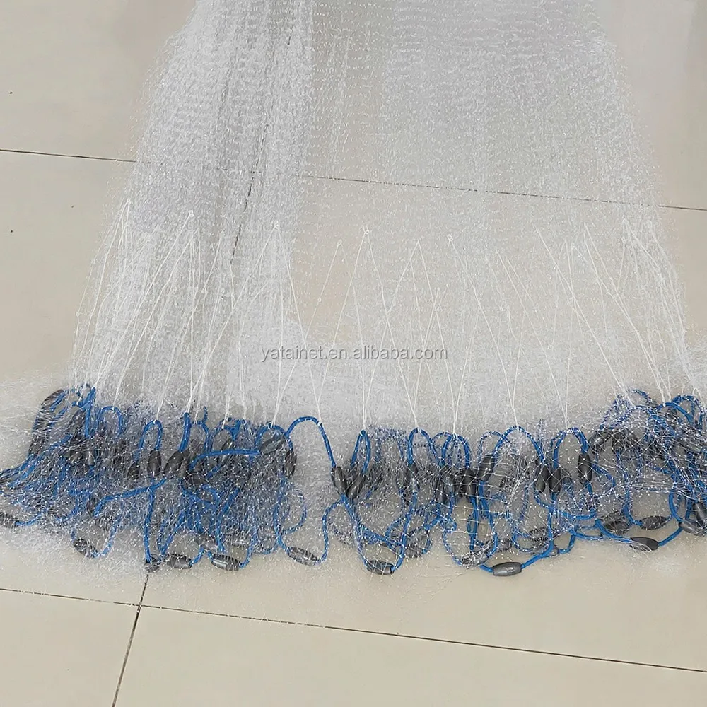 9ft Bottom Pocket Cast Net Drawstring Cast Net Fishing Net - Buy 9ft ...