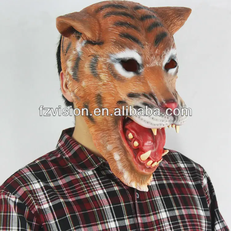 Latex tiger mask