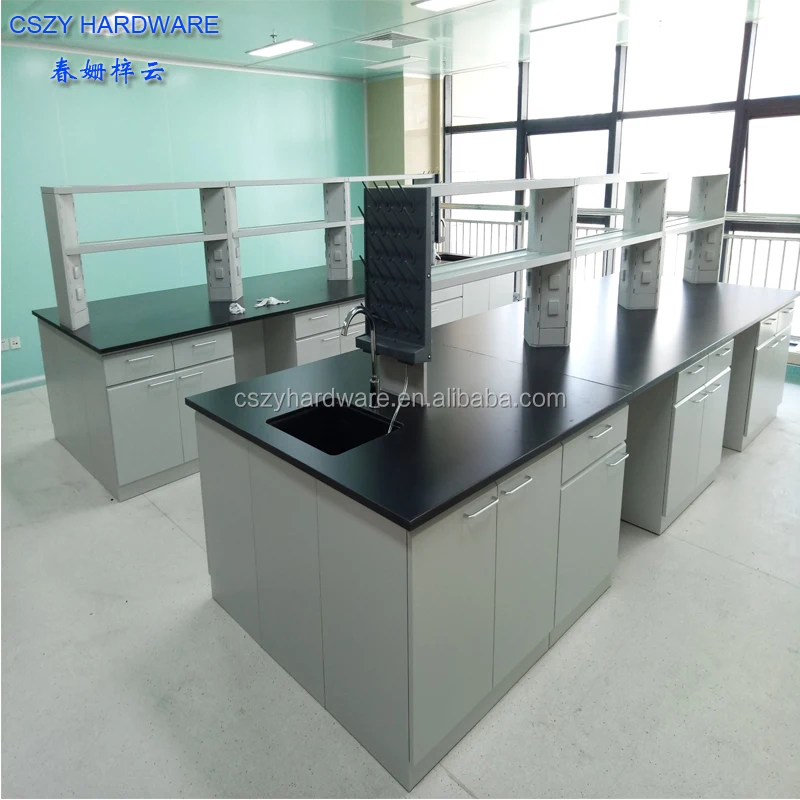 Free Design High Quality All Steel Lab Furniture With Pp Sink And Water ...