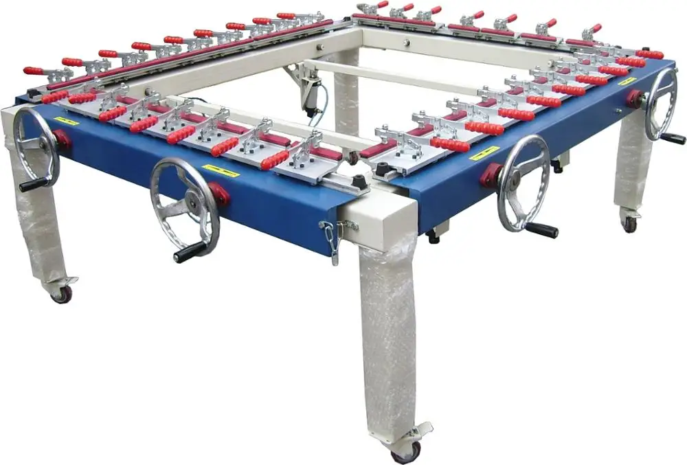 Screen Printing Pneumatic Mesh Stretch Machine With Single Clamp ...