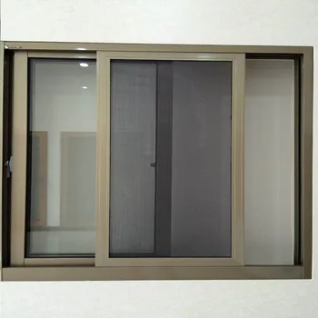 Aluminum Sliding Windows With Mosquito Net Fly Mesh - Buy Mosquito Net ...
