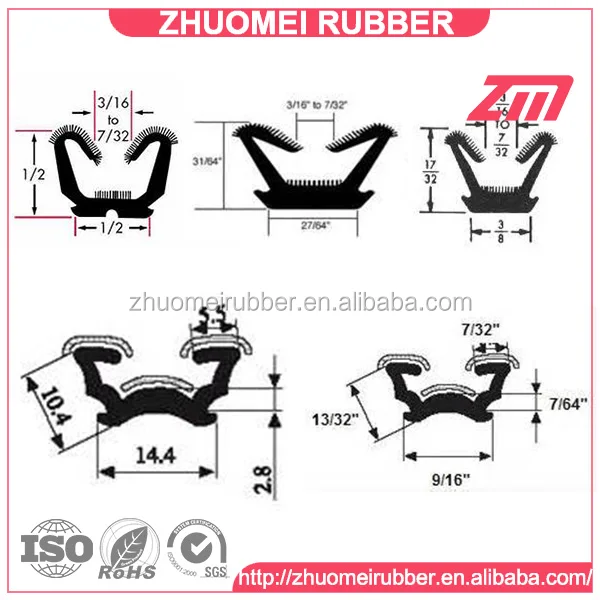 Flocking Rubber Sliding Window Glass Channel - Buy Sliding Glass ...