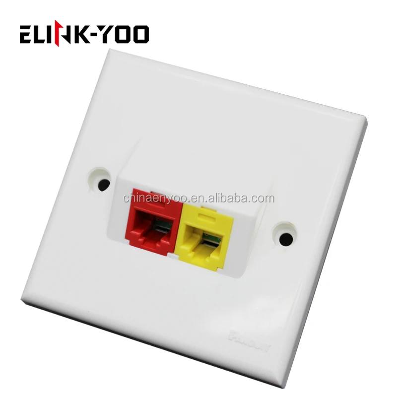 86X86 Dual Ports Brand Face Plate CAT6 - Enyoo Quality