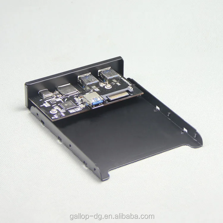 3.5" Front Panel Pc Case With Four Usb Hubs And Card Reader - Buy Usb ...