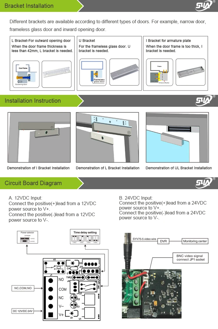 Single Door 1200 LBS Magnetic Lock with Buzzer - Secure & Reliable