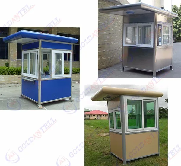 Steel Prefab Mobile Guard House / China Low Cost Watch House / Parking ...
