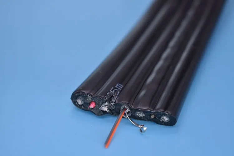 Special Pvc Flat Elevator Travel Cable With Armored Optic Fiber Cable ...
