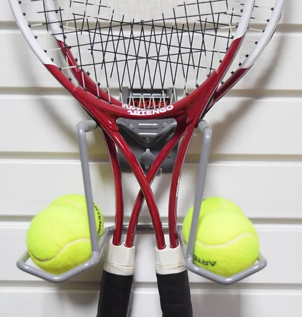 Unipower Garage Slat Wall Hanging Storage Hangers Metal Racquet Rack ...