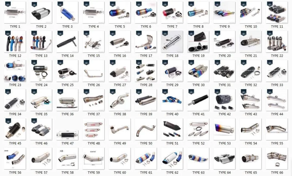 Universal Rainbow Color Modified Exhaust Muffler - Buy Universal ...