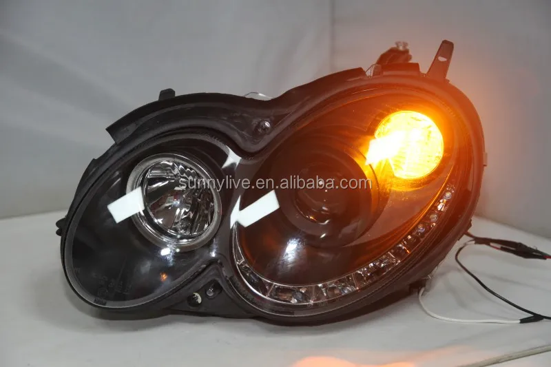 Upgrade CLK W209 LED Headlights - Non Angel Eyes 2004-2009