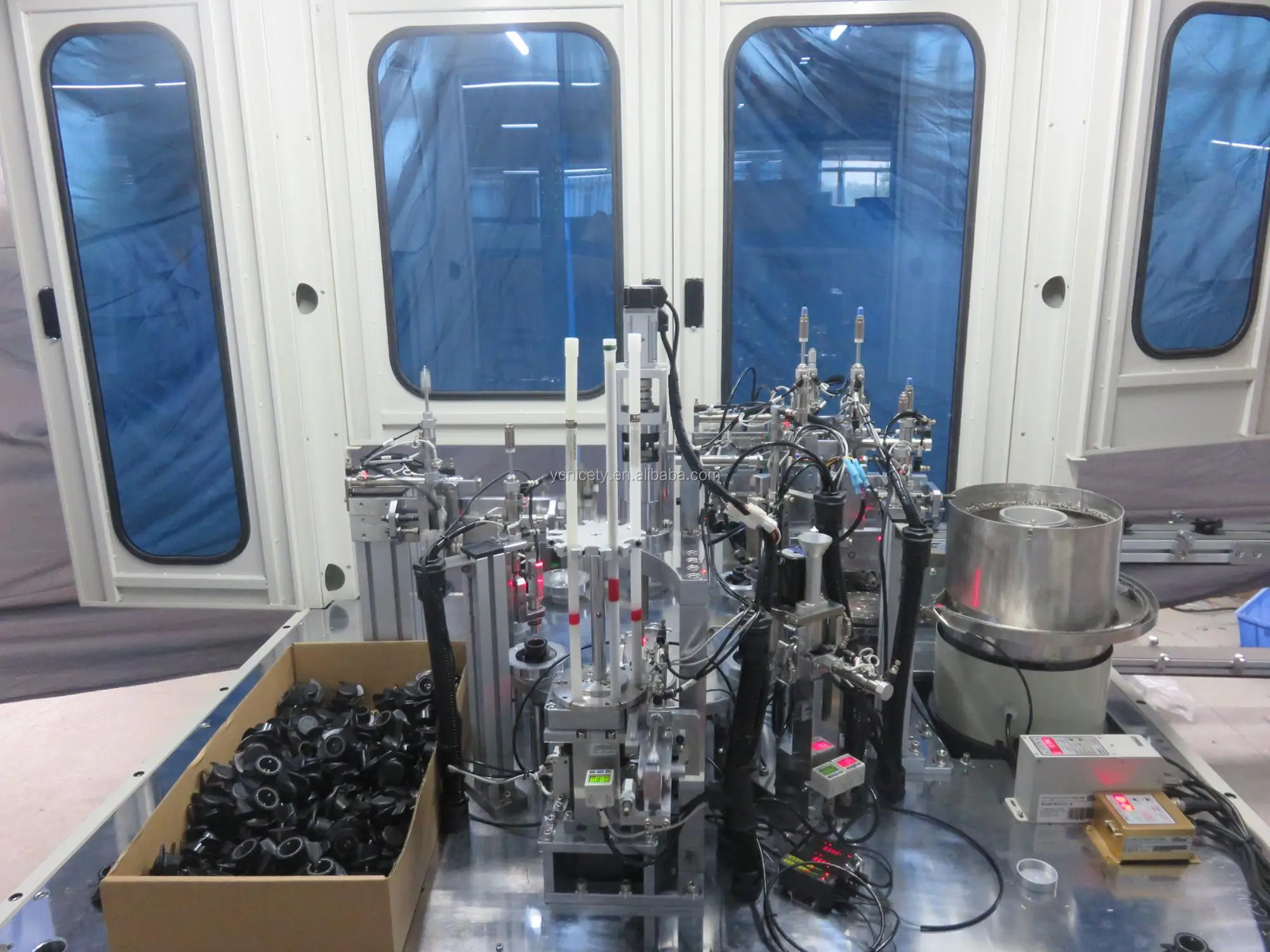 Automatic Fan Stator Winding Machine Glue Dispenser Toroid Winding ...