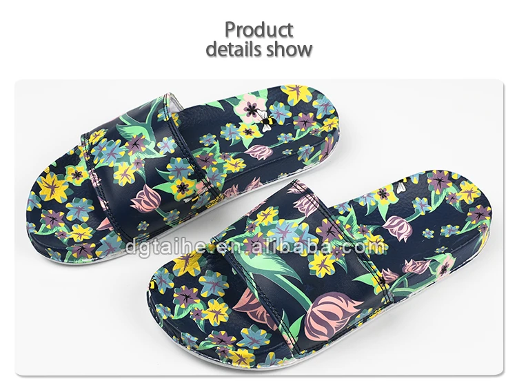 3D Transfer Printing EVA Beach Sexy Sandals Girls Slippers