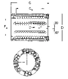 Lbcd 25 A Bearing Linear Guides For Shaft Closed Type Lbcd25 A Lbcd25 A ...
