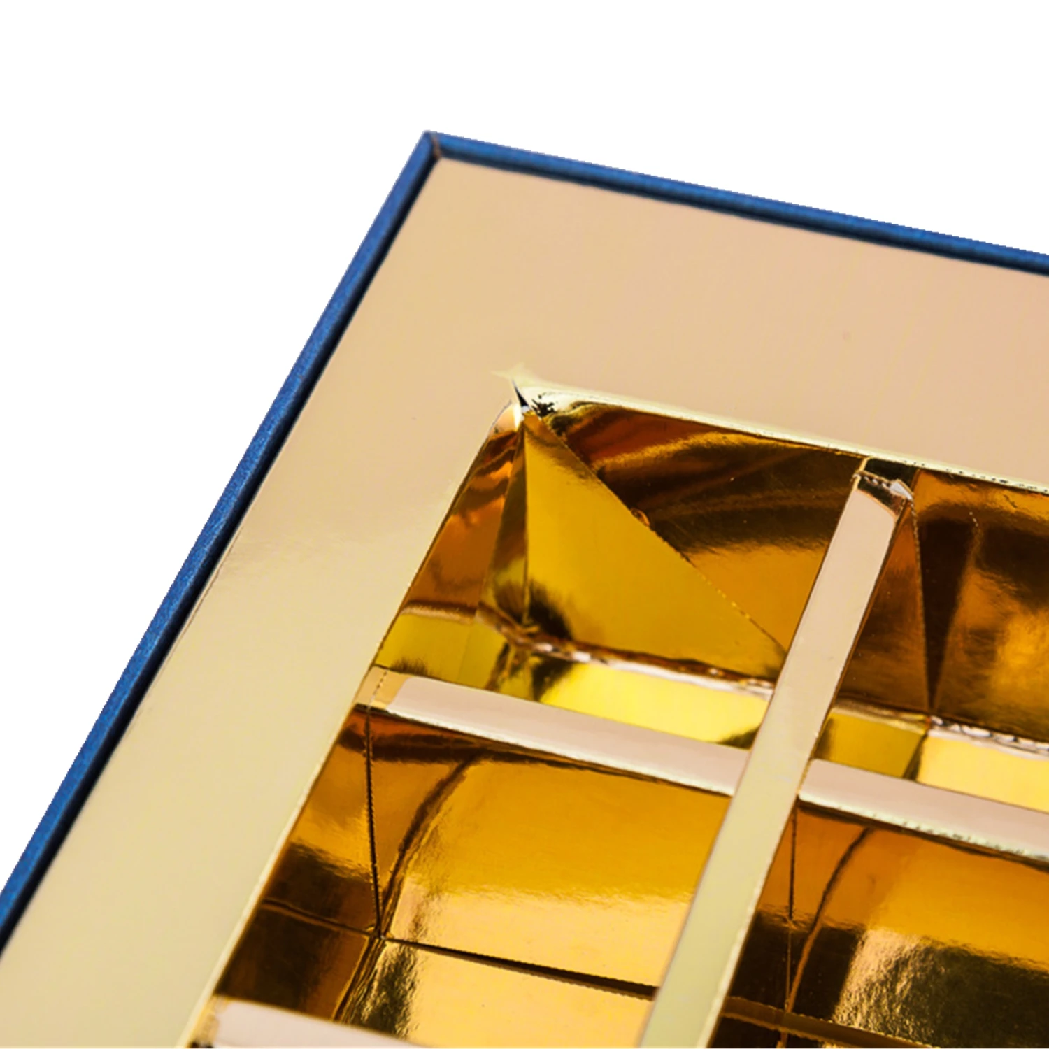 Blue Paper Craft Chocolate Box With Custom Logo For Chocolate Candy ...