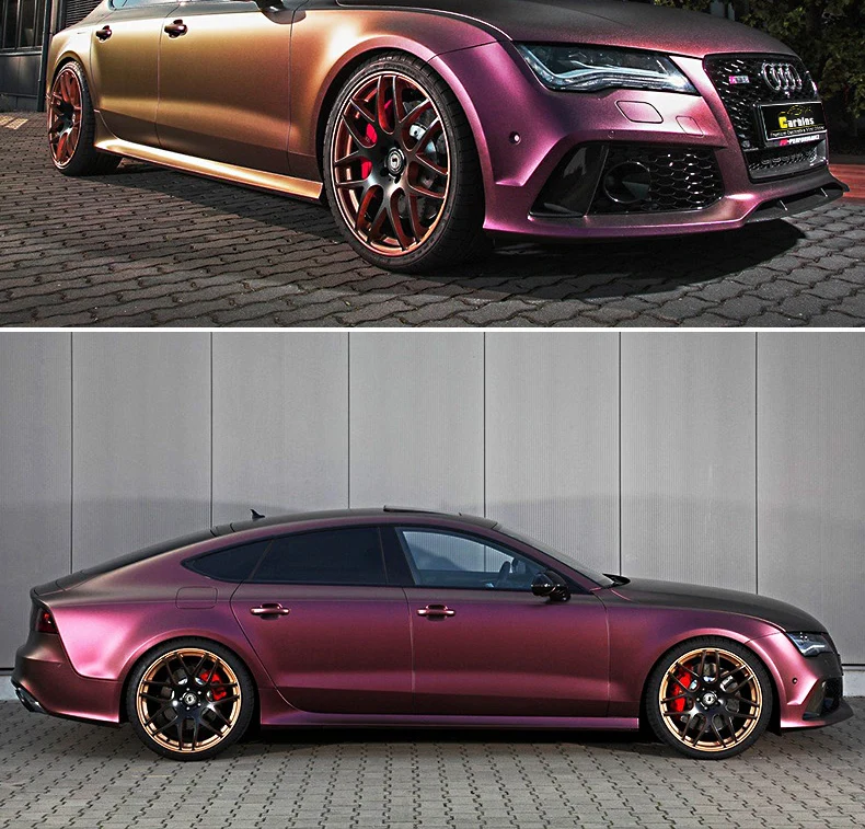 Carbins Film Red Copper Color Changing Film Wrap Vinyl