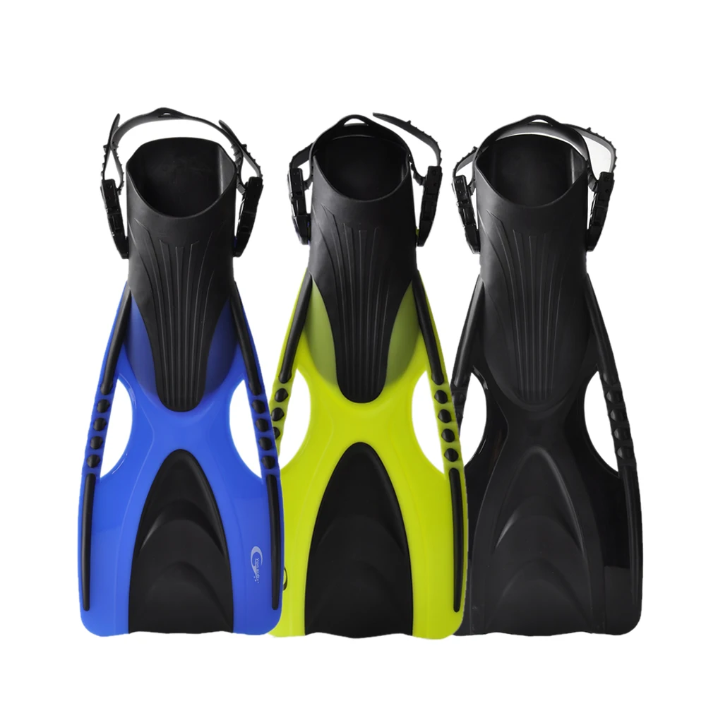 Professional Open Heel Adjustable Snorkelling Diving Fins Flippers For ...