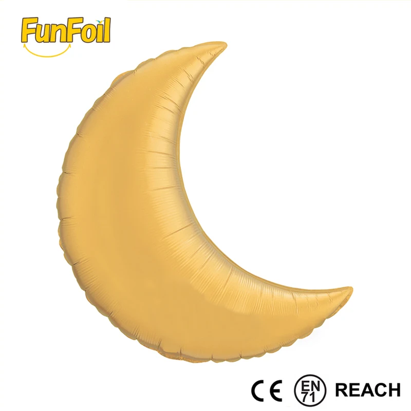 Funfoil High Quality 24 Inch Custom Moon Shaped Foil Balloons - Buy ...