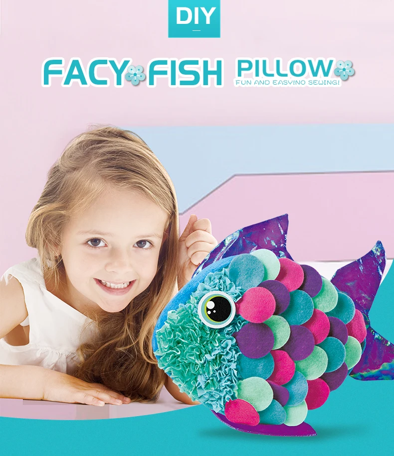 Wee Educational Handmade Plush Angel Fish 3d Pillow Toys Girls Novelty ...
