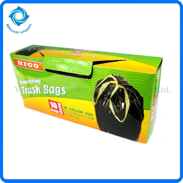 100l Drawstring Trash Bag - Buy Drawstring Trash Bag,Trash Bag,Trash ...