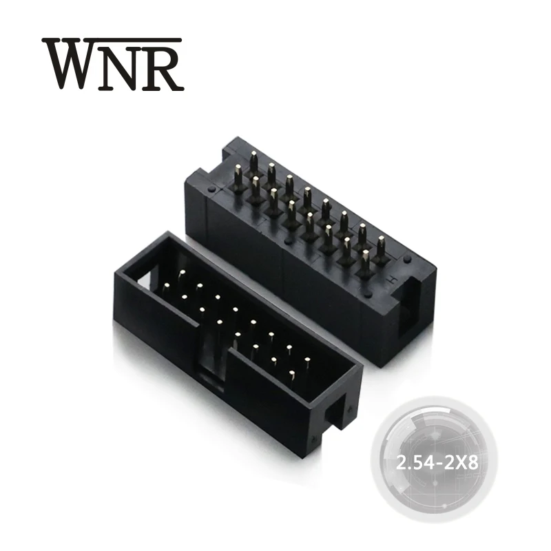 2x8 Pins Dual Rows 2.54 Pitch Female Pin Connector Header - Buy Female ...