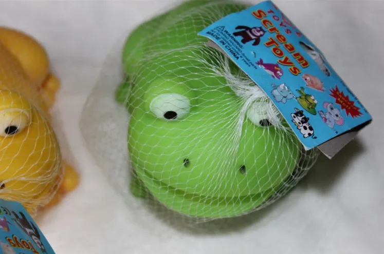 Squeaky Rubber Green Frog Dog Toy Chew Toys Pet Supplies Toys - Buy ...