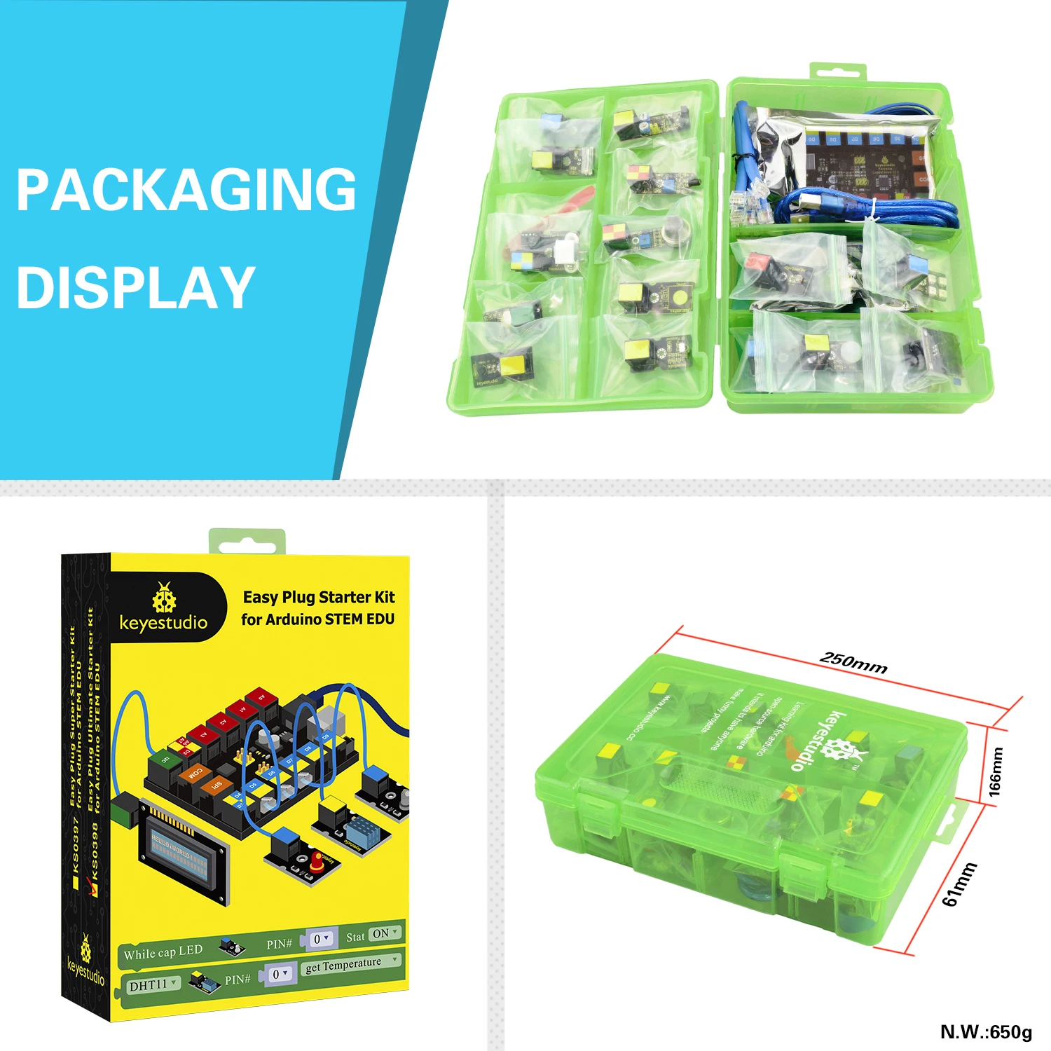 Keyestudio EASY Plug RJ11 Control Board V2.0 for Arduino