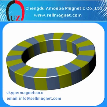 24 Poles 256 Poles Multipole Magnetized Ferrite Ring Magnet - Buy ...