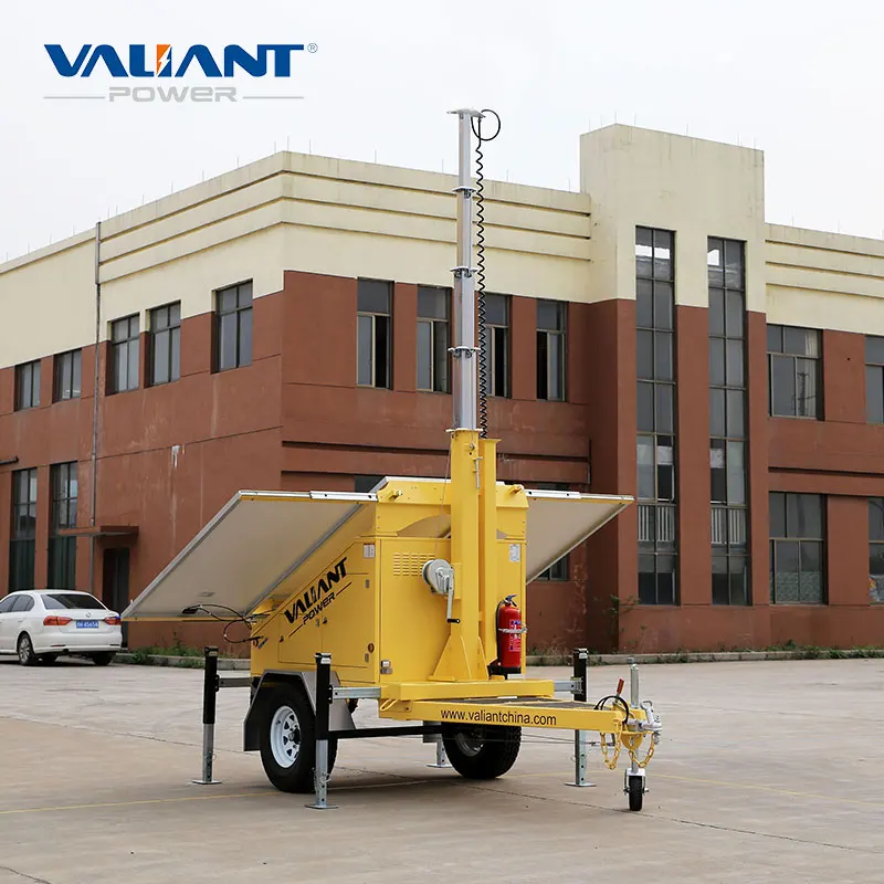 Mobile Telecommunication Tower Trailer System With Telescoping Mast ...