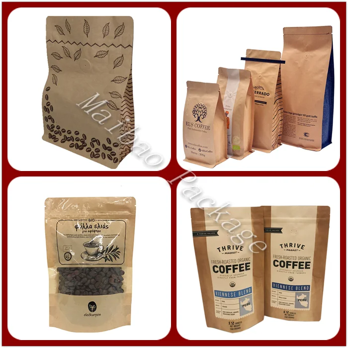 Oem Flexible packaging Kraft paper instant coffee packaging/coffee ...