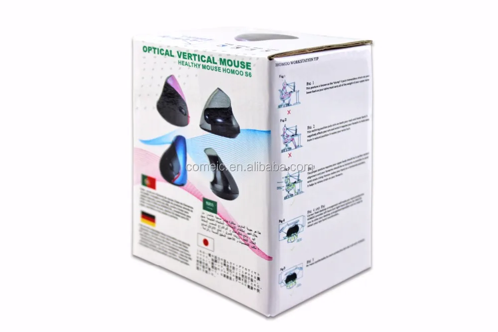 S8 Ergonomic Mouse 5d Vertical Wireless Mouse For Right Hand Healthy ...