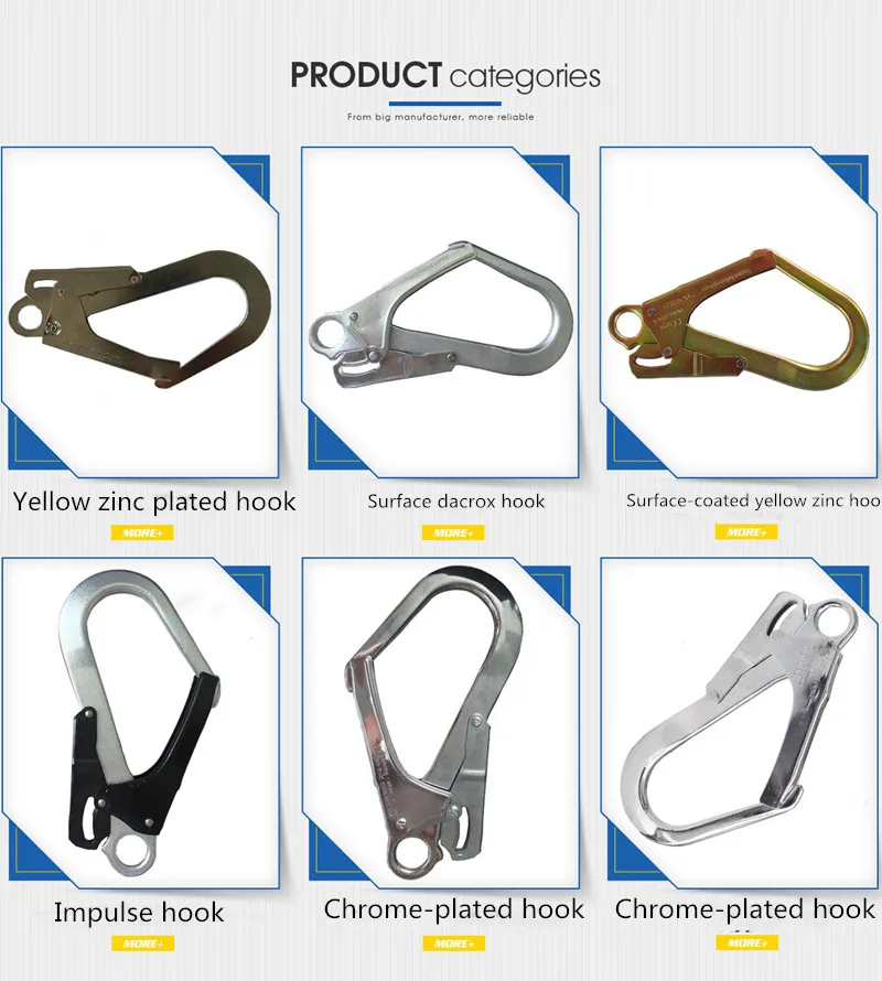 Fall Protection Fall Arrest Safety Belt Hook Safety Body Harness ...