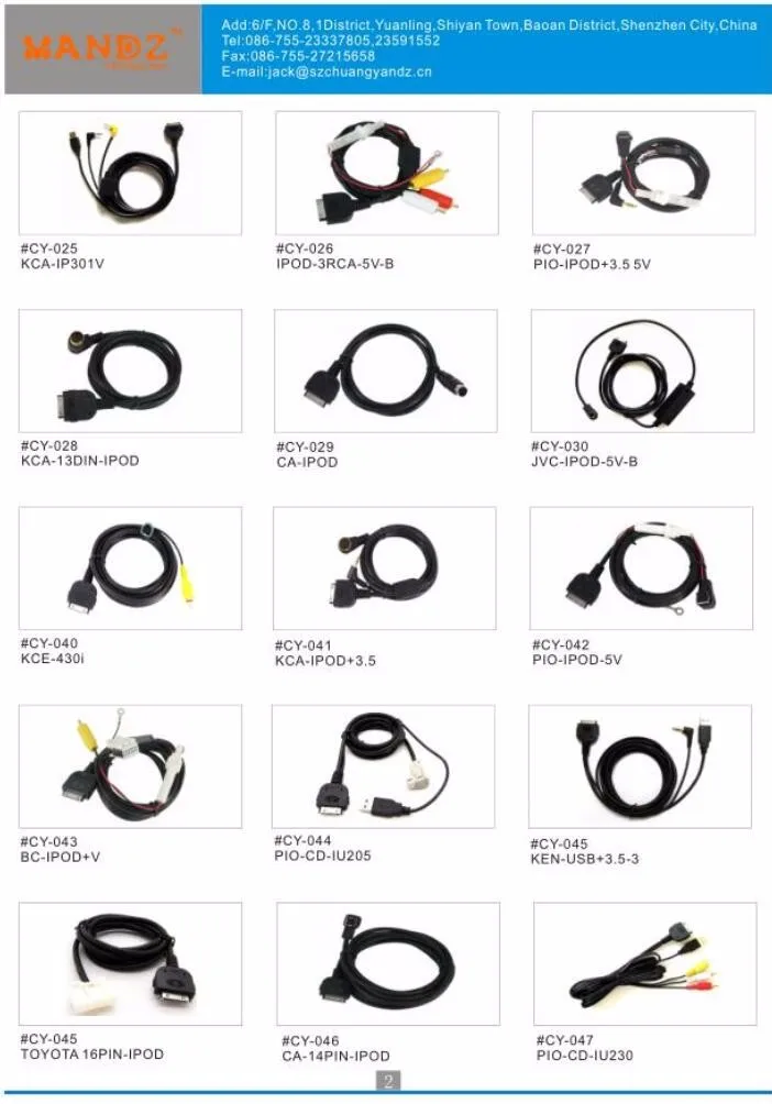 Aux Audio Cable For Alpine Kca-121b Input Adapter For Iphone 6 - Buy ...