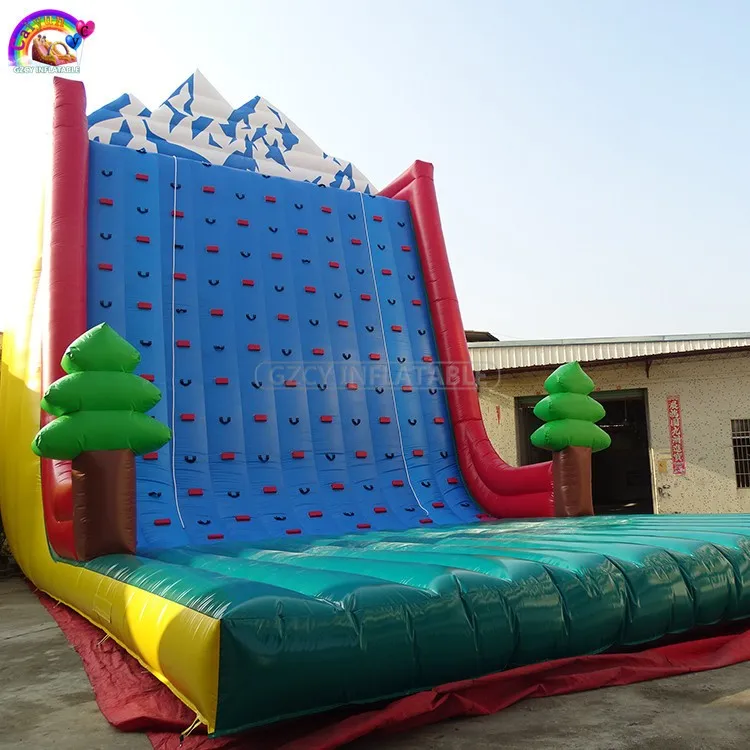 Adults And Kids Inflatable Rock Climbing Wall For Outdoor Inflatable ...