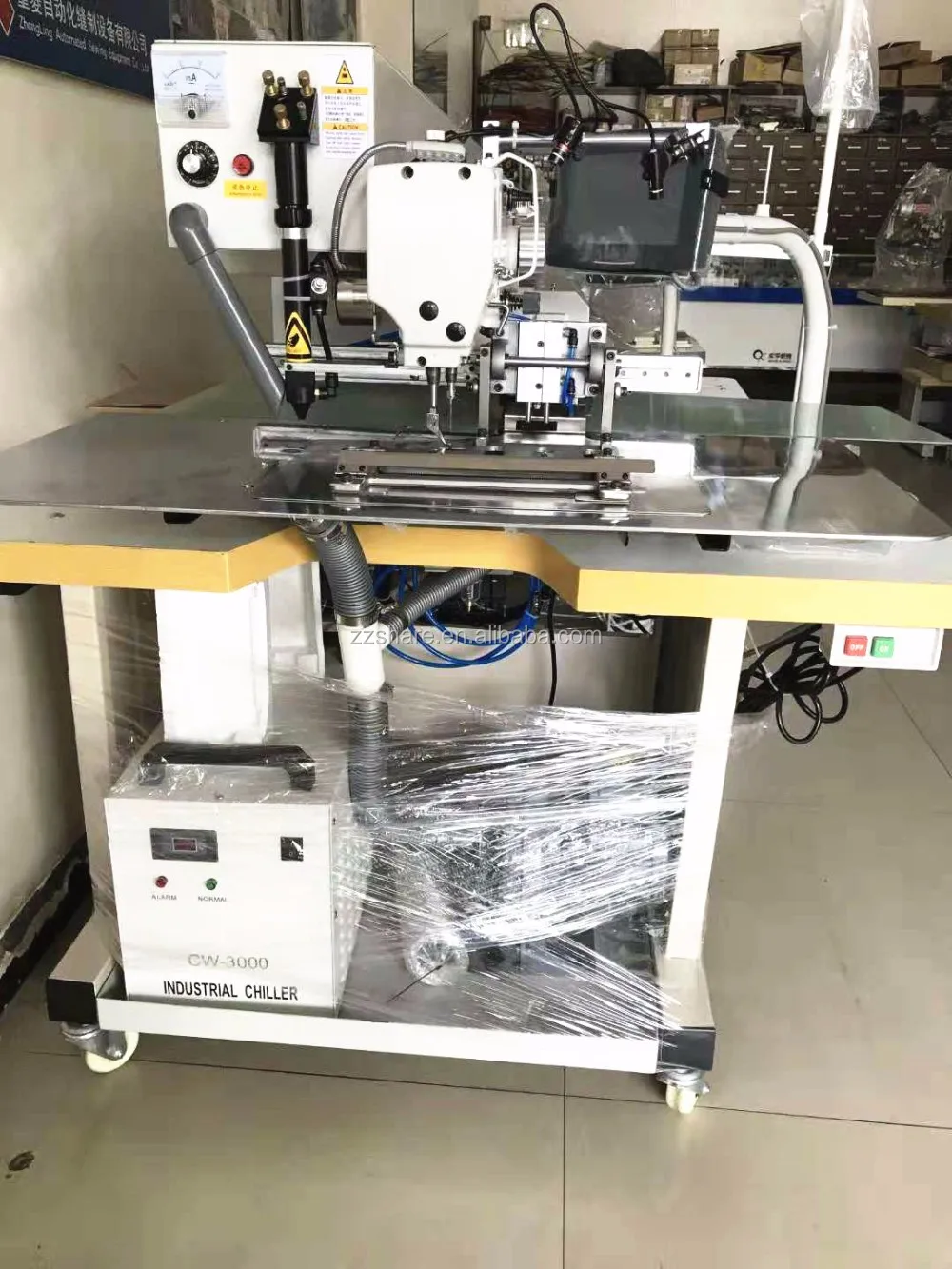 Industrial Automatic Pocket Welting Machine Pocket Envelope Overlock ...