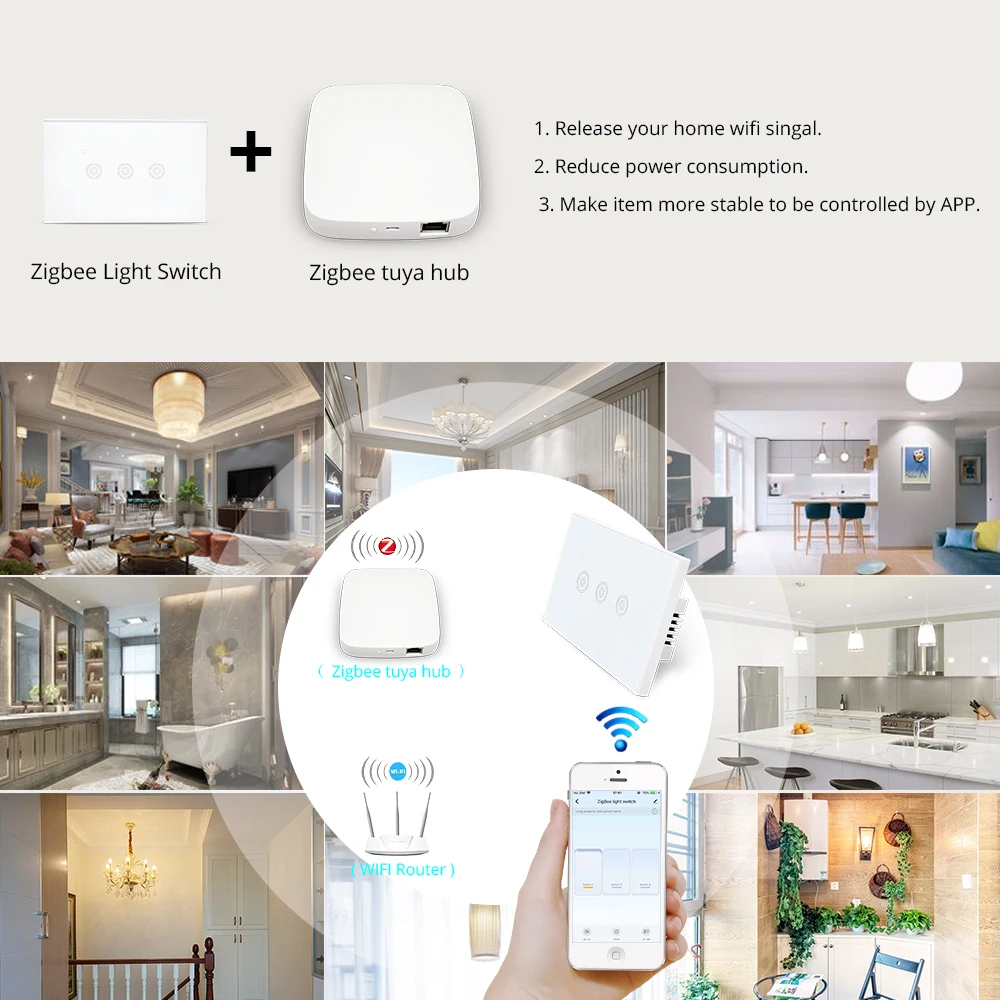 Zigbee Hub Tuya Smart Home Automation - Secure & Convenient