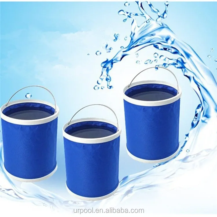 Foldable Pvc Tarpaulin Bucket Folded Car Wash Bucket Horse Water Bucket ...