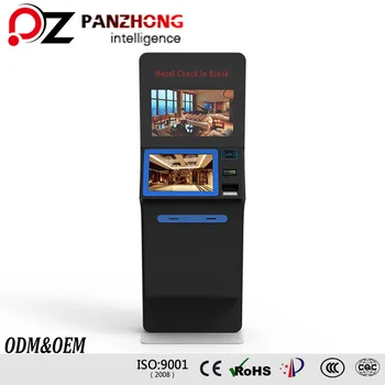 Smart Key Card Issuing Machine For Hotel Check In And Out Lobby Kiosk ...