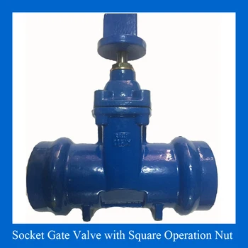 Socket End Gate Valve For Buried Pvc Pipes Underground,Stem Cap ...